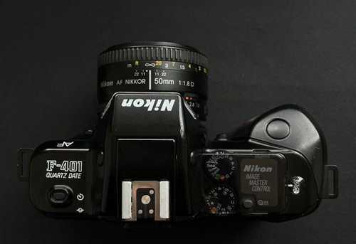 Nikon f-401 AF + Nikkor 50mm (полный комплект)