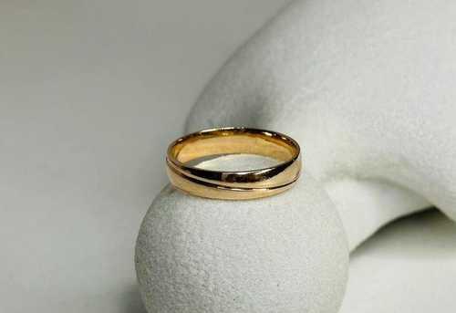 Золотое обручальное кольцо 19,5 размер