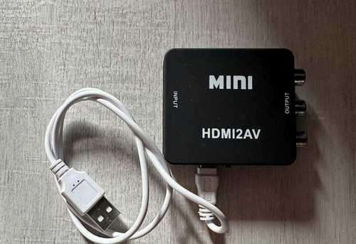 Конвертер hdmi на AV (RCA) - hdmi2AV