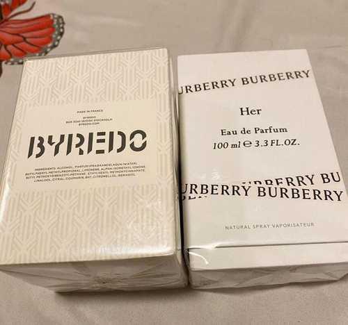 Духи buredo BAL D'afrique и burberry HER 100ml