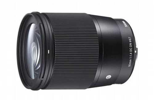 Sigma AF 16mm f/1.4 DC DN Cont Sony новый, обмен