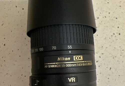 Объектив Nikon DX AF-S 55-300 mm f/4.5-5.6g ed vr