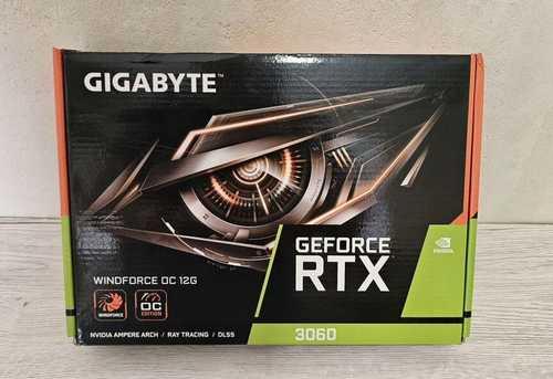 Видеокарта gigabyte RTX 3060 12гб Windforce. Новая