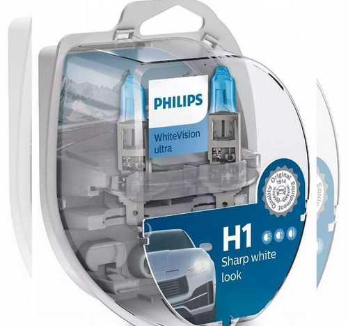 Лампа галогенная philips H1 White Vision ultra 370