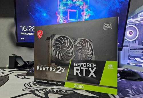 Видеокатра новая RTX 3060 msi Ventus 2x 12GB