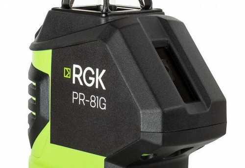 Лазерный уровень (нивелир) RGK PR-81G зелёный