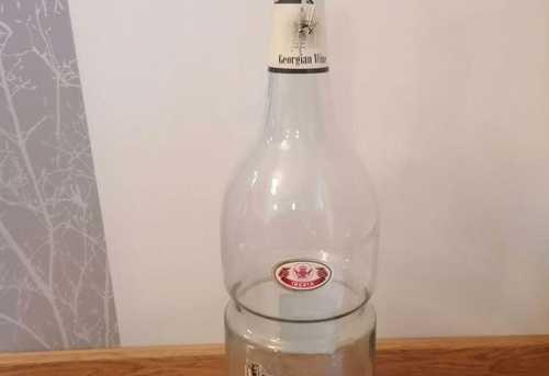 Бутылка стеклянная 5л из-под грузинского вина