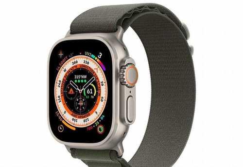 Apple Watch Ultra 49 мм Titanium Case зеленый