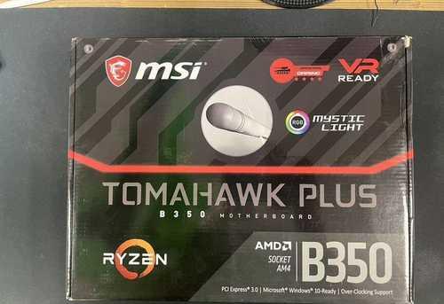 Материнская плата MSI Tomahawk Plus B350 AMD AM4