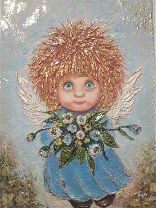 Картина миниатюра "Ангелочек"