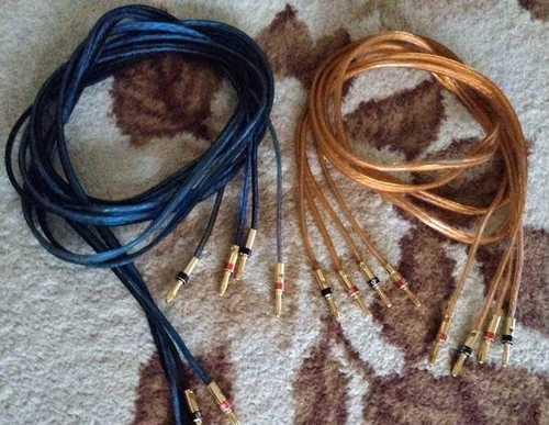 Акустические кабели с коннекторами типа "банан"
