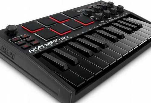 Миди клавиатура akai MPK Mini mk3 черный