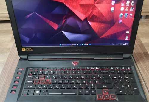 Игровой ноутбук 17.3" Acer Predator 17 GX-792, 1512 ГБ, Core i7-7820HK, RAM 32 ГБ, GeForce GTX 1080 8 ГБ