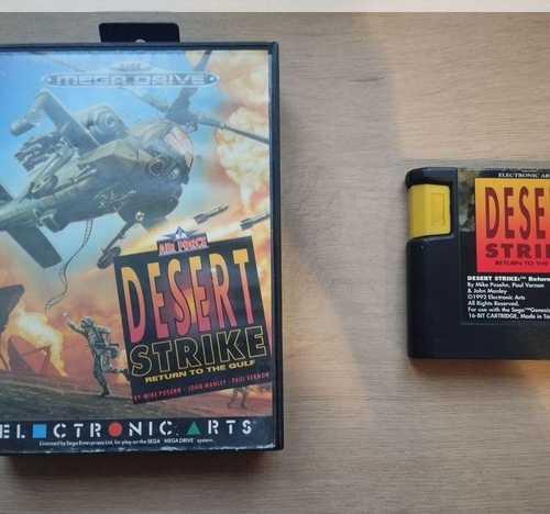 Desert Strike, картридж Sega Mega Drive