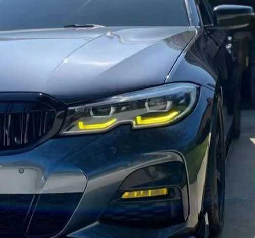 DRL- модуль желтых LED фар BMW 3 G20,G21