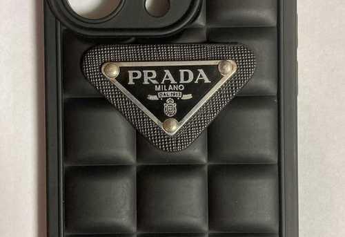 Чехол iPhone 14 Pro Prada Milano силикон бампер