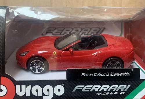 Машинка Ferrari California Convertible 1/43