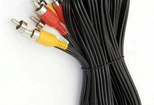 Кабель 3RCA-3RCA / Переходник scart на 3 RCA