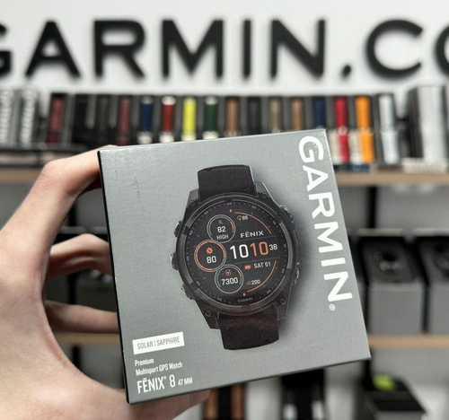 Garmin Fenix 8 - 47mm, Solar Sapphire Carbon Gray