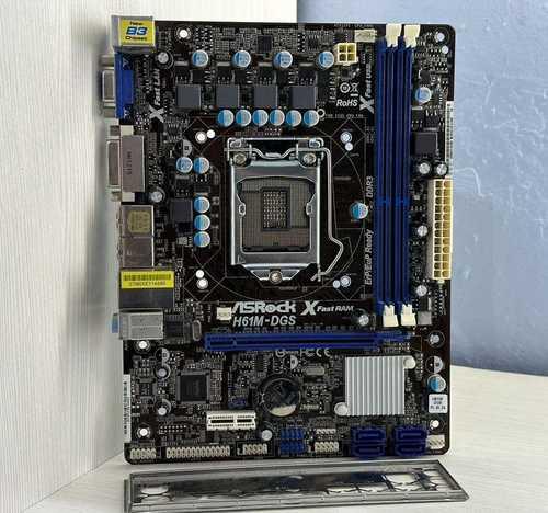 Материнская плата AsRock H61M-DGS 1155