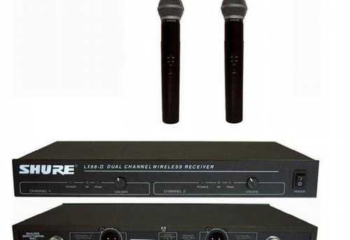 Радиомикрофон Shure LX88-2 два на одной базе