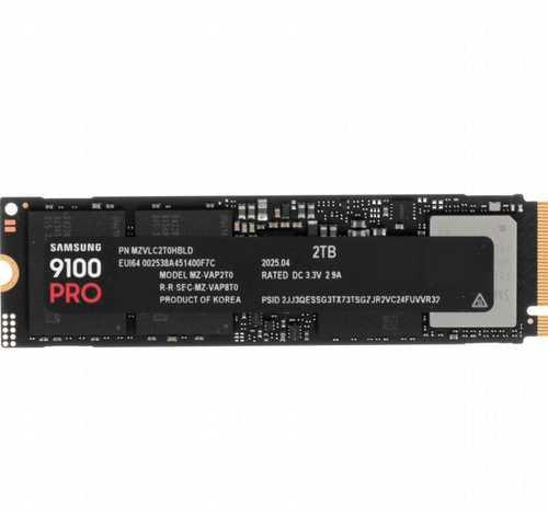 2000 гб M.2 NVMe накопитель Samsung 9100 PRO MZ-VA