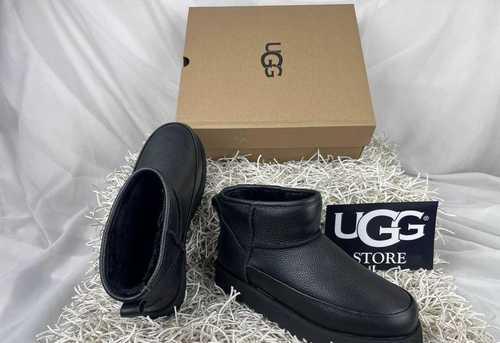 Сапогие UGG classic sugar ultra mini black