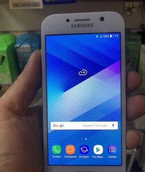 Samsung galaxy a5 2017 на 32Gb голубой б/у