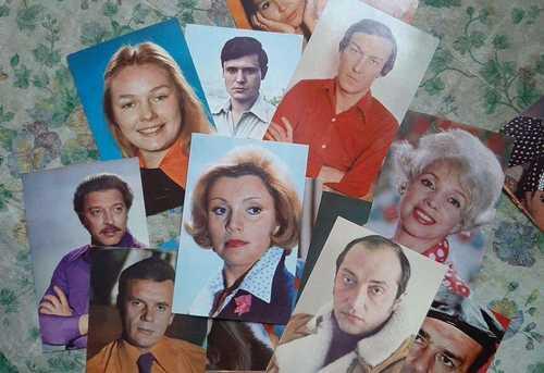 Фото советских актёров, открытки с артистами
