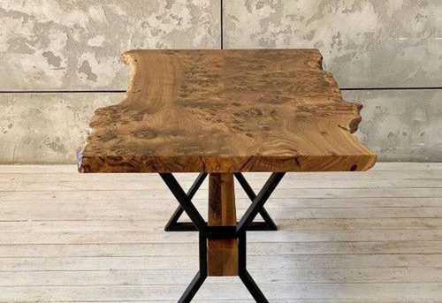 Обеденный стол из слэба дерева