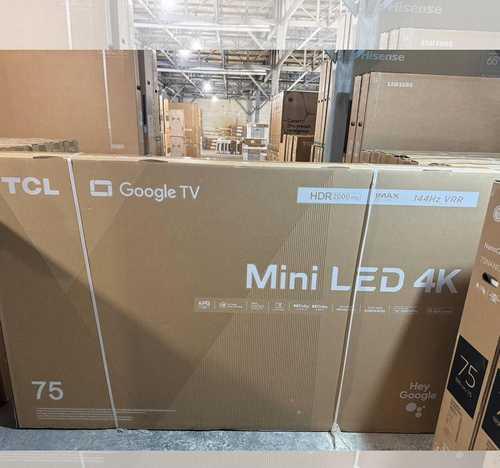 Телевизор 75 дюймов 120 гц MiniLed. TCL 75C845