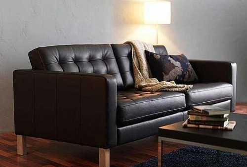 Кожаный диван landskrona IKEA Ландскруна