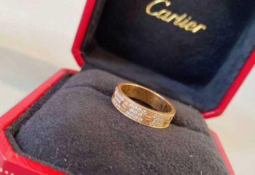 Золотое кольцо Cartier 6 гр 0.45 ct