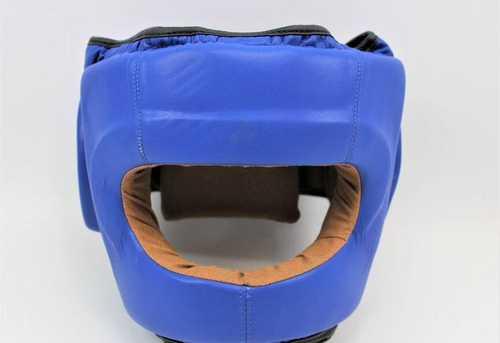 Шлем боксерский Velo New с бампером закрытый синий