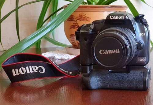 Зеркальный фотоаппарат canon 450D