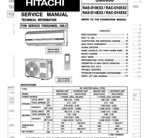 Сплит система hitachi бу