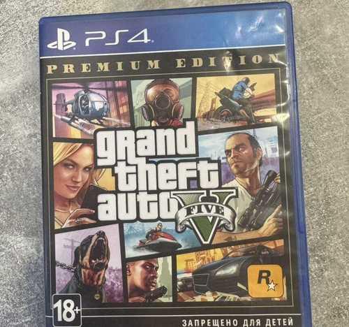 Диск gta 5 premium для ps4