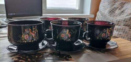 Чашки, чайные пары, набор посуды для чая и кофе