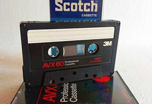 Аудиокассеты 3M AVX60,Scotch C-90