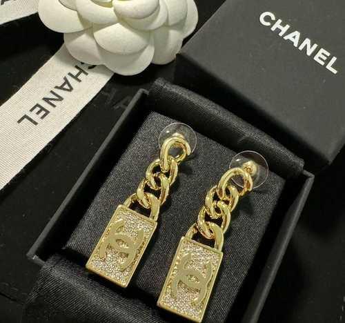 Серьги Chanel premium