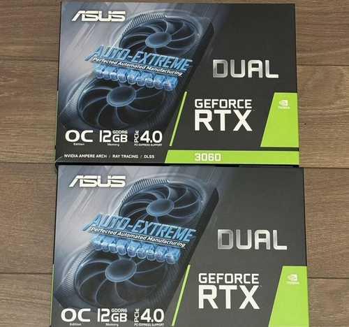 Видеокарта asus RTX 3060 Dual OC 12 GB Новая