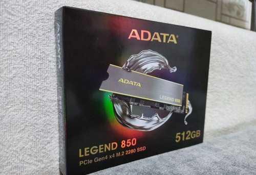 SSD накопитель adata legend 850 M.2, 512 гб, новый