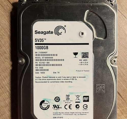 Жесткий диск seagate 1 tb