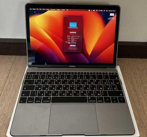 Ноутбук Apple Macbook 12 i7 16 gb SSD 512 gb