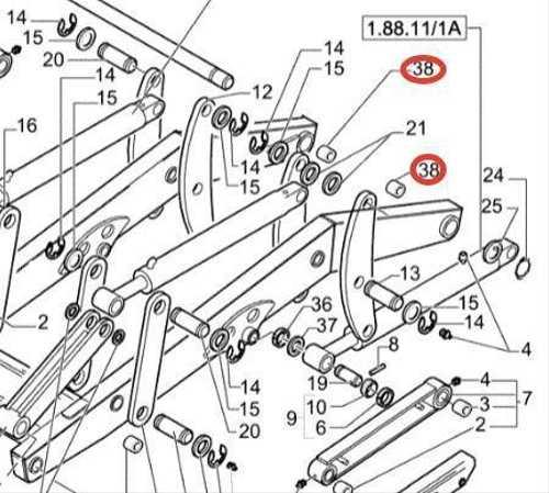 Втулка основания стрелы New Holland B115B 47913257
