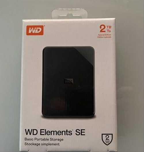 Внешний жесткий диск 2.5" WD 2TB Elements SE