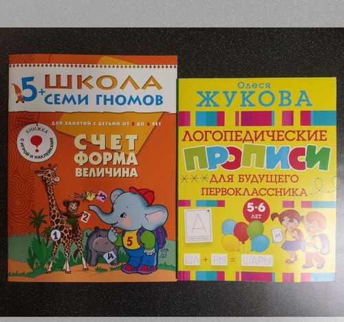 Книги для занятий с детьми 5-6 лет