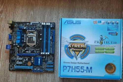 Материнская плата asus P7H55-M (LGA 1156)