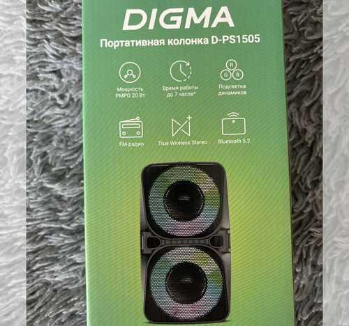 Портативная колонка digma ps1505