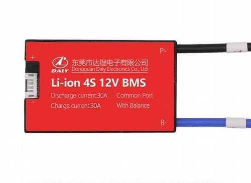 Плата контроля BMS Li-ion 4S 12V 30A